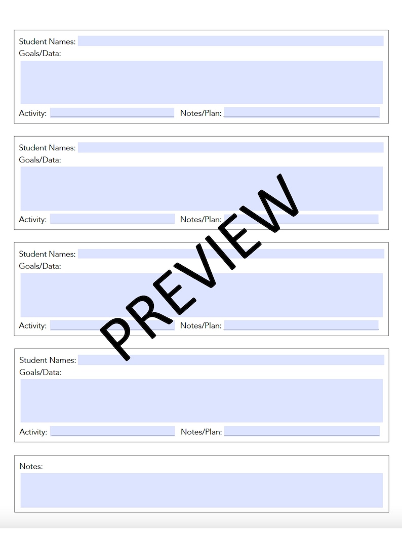 Group Therapy Session Planner Worksheet for Speech Therapy (editable ...