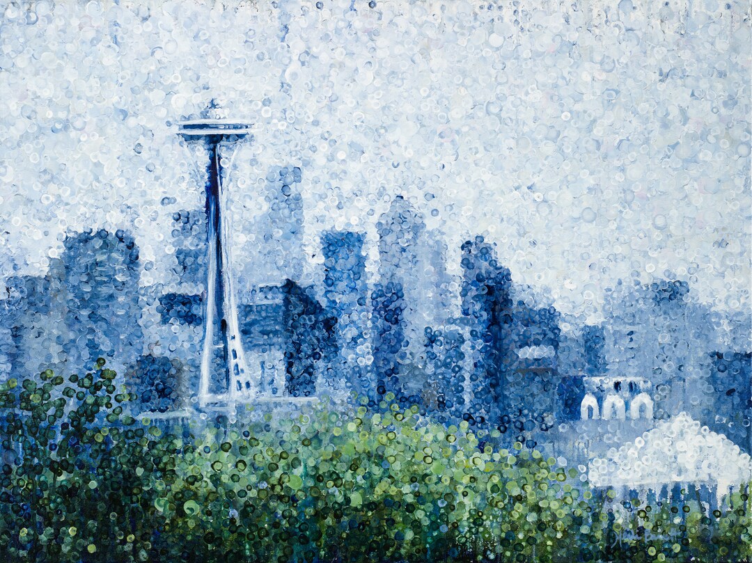 Seattle- Fine Art Print in Matting Signed - Etsy