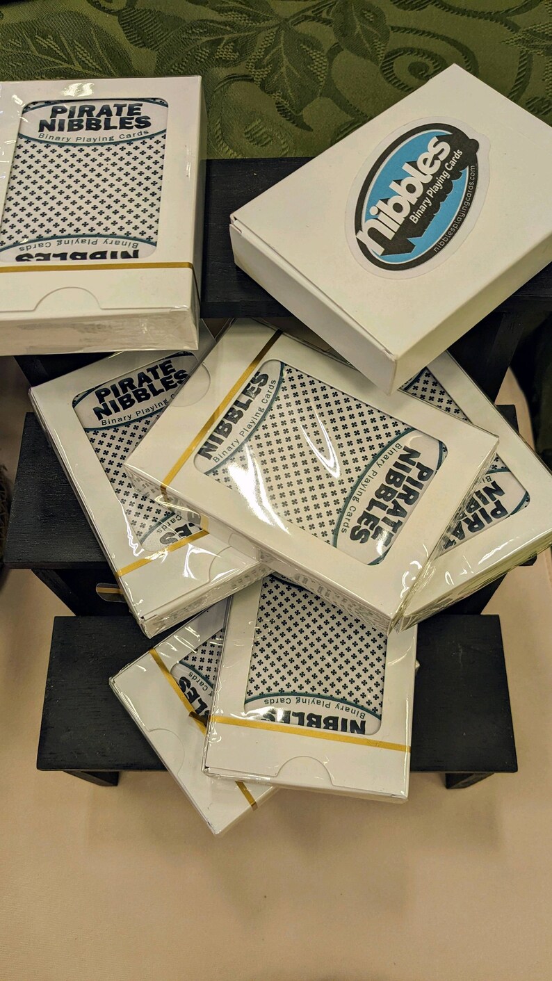 2 Decks of Pirate Nibbles the Binary Numbered Playing Cards That'll ...