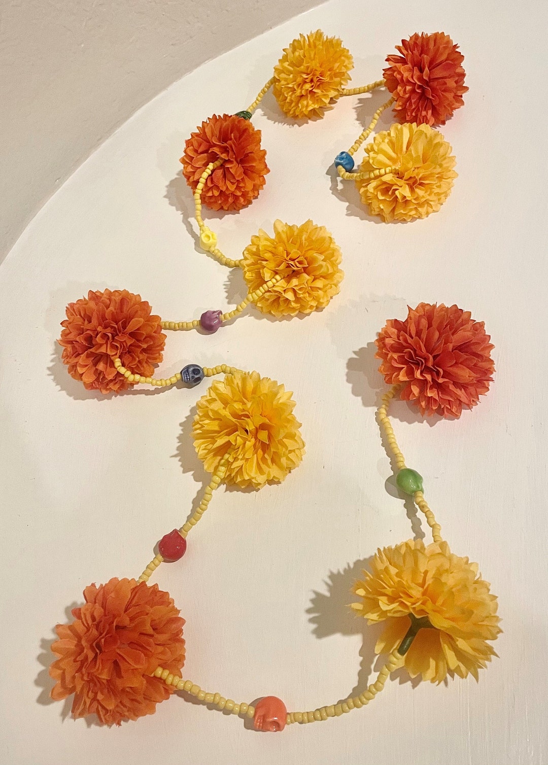Dia De Los Muertos Ofrenda Marigold Garland - Etsy