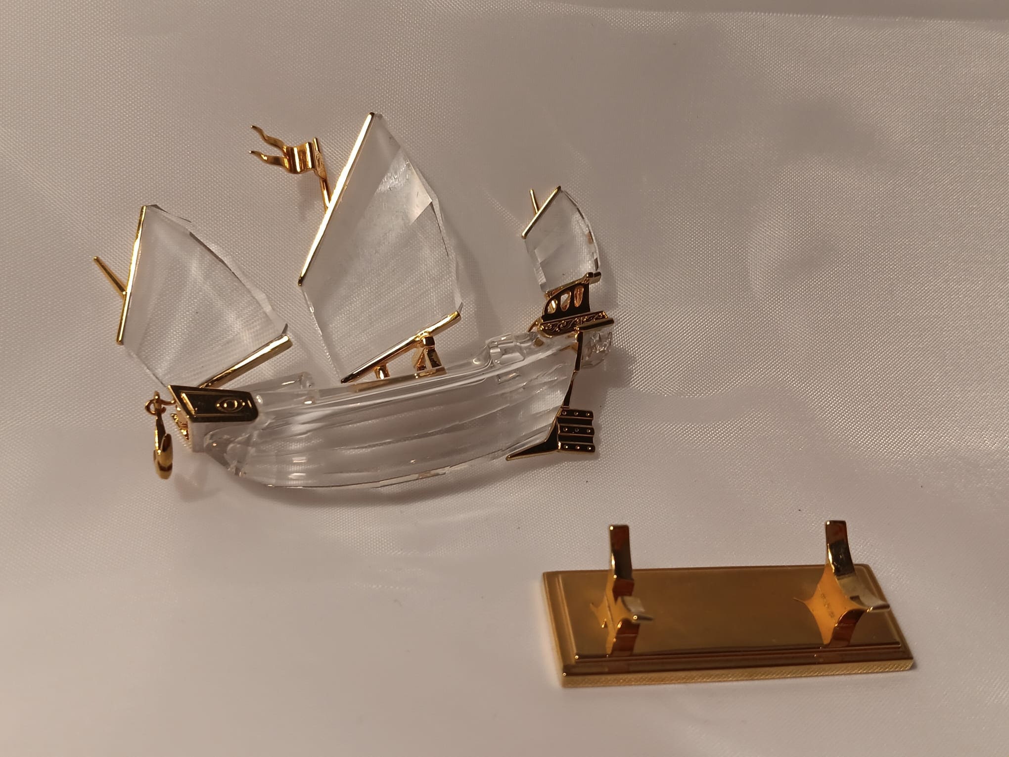 Swarovski Crystal Ship Chinese Junk Gold Ship Crystal - Etsy