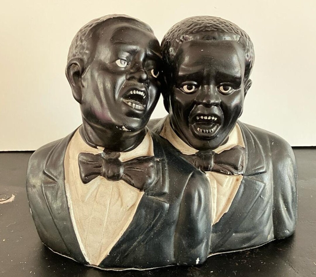 Jazz Bust, Jazz Singer Duo Bust, Antique Duo Head Bust, Collectibles ...