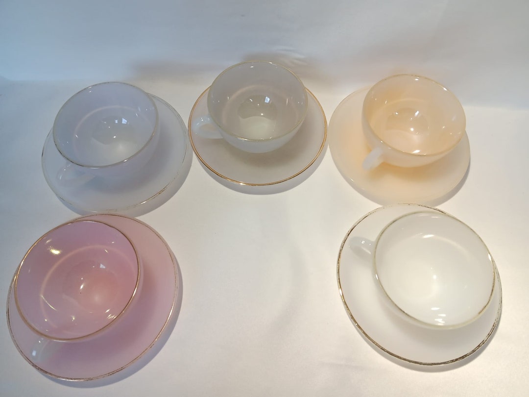 Vintage Arcopal Tea Set, Tea Set, Coffee Set, Teacups, Saucers, Arcopal ...