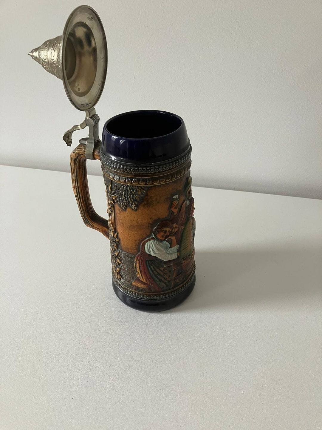 Vintage Beer Stein, Beer Stein, W.germany Pottery Stein, Decorative ...