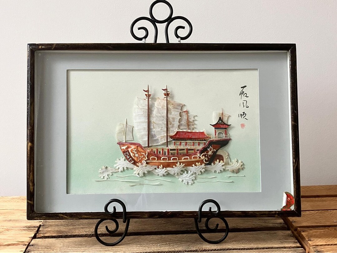 Chinese Art, Art Work, Wall Decor, Gifts, Boat Carving, Sculpture ...