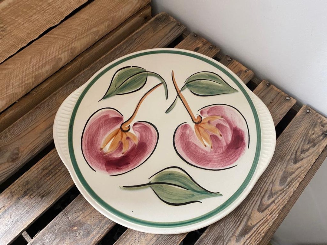 Vintage Cake Plate, German Staffel Limburg Platter, Cake Plate, Cherry ...