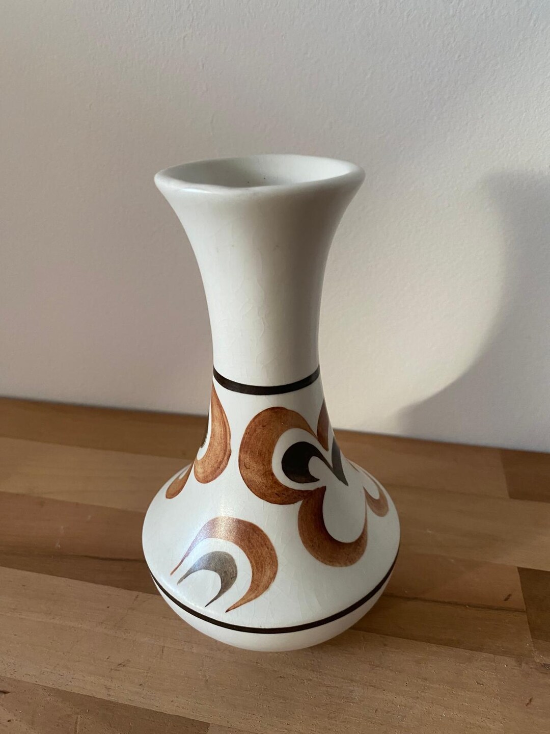 Vintage Radford Pottery Vase: 1930s Hand-painted Floral Design - Etsy
