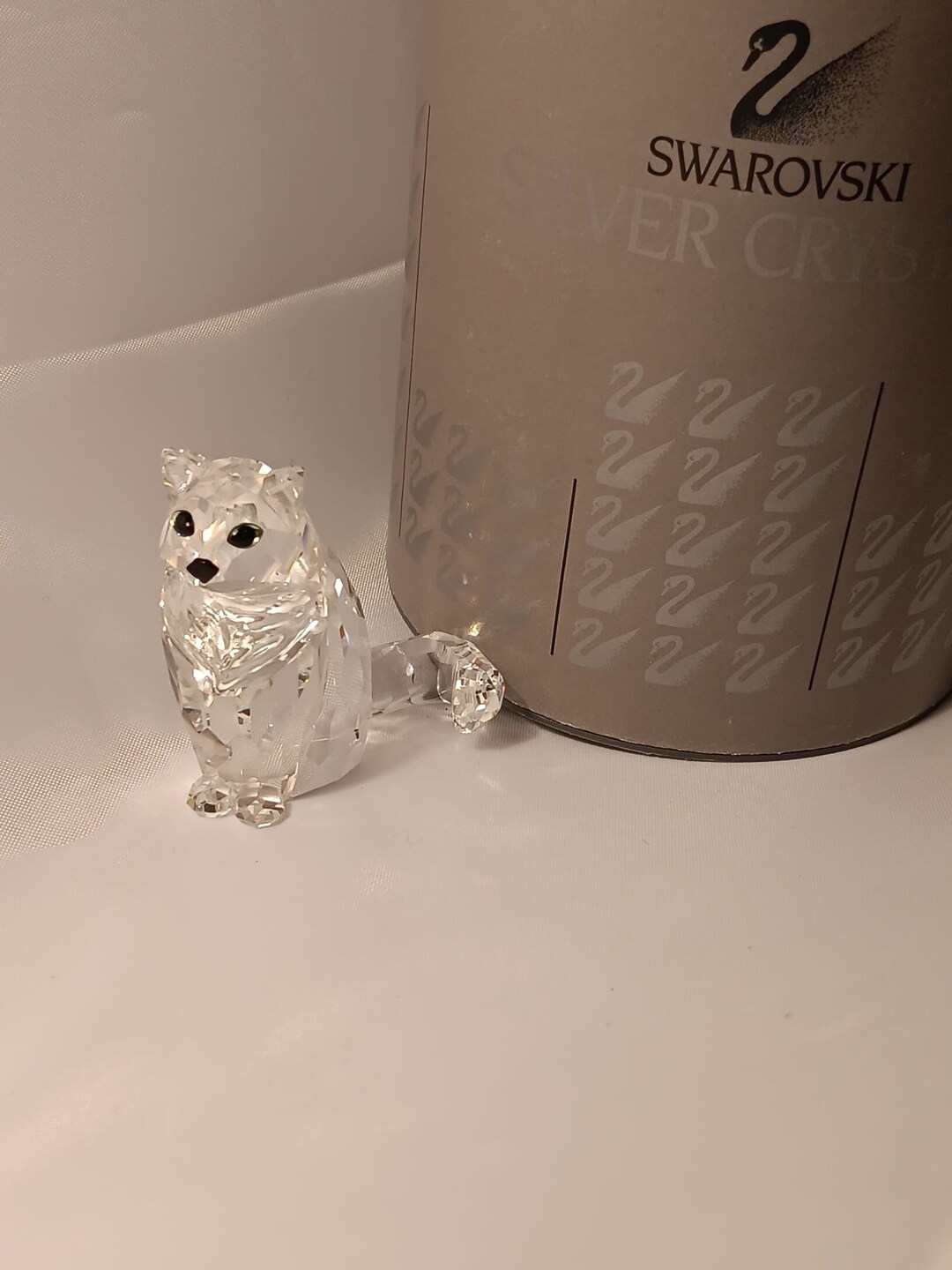 Swarovski Crystal Sitting Cat - Etsy
