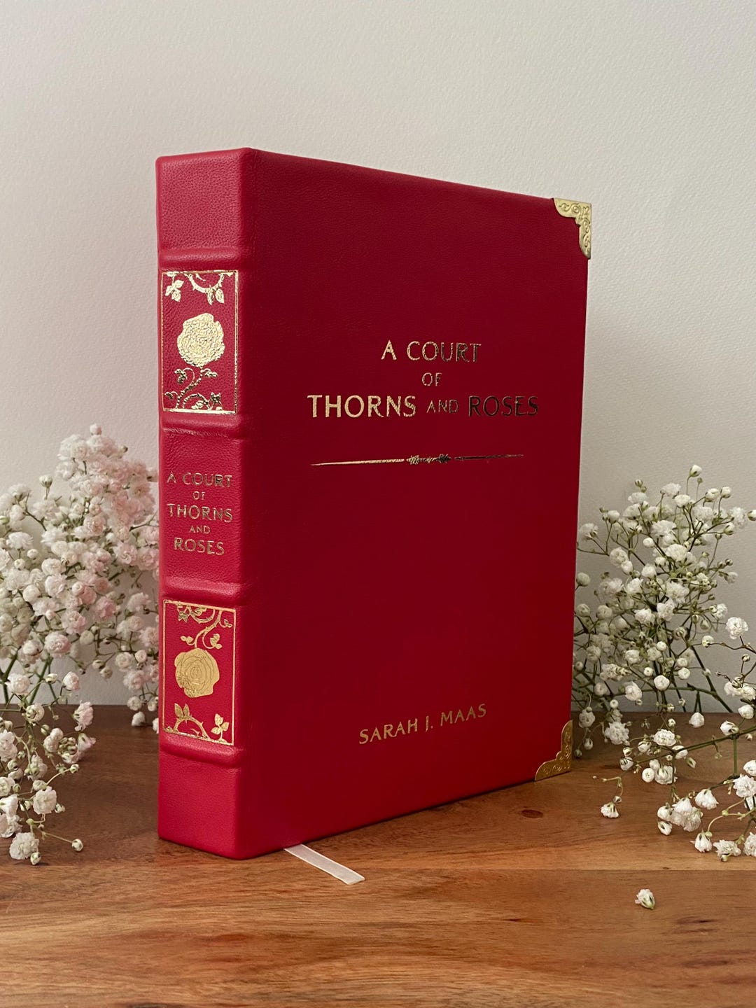 ACOTAR Thorns and Roses Leather Bound Book - Etsy