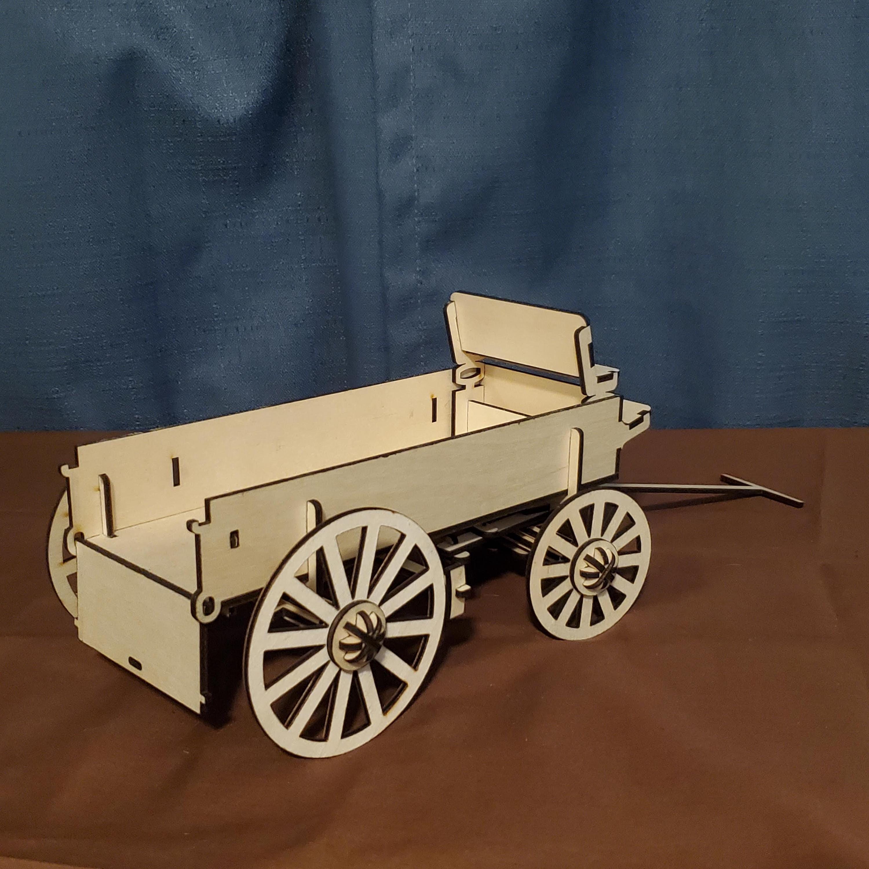 Digital Laser Cut File - 1:24 Scale 19th Century Covered / Farm Wagon ...
