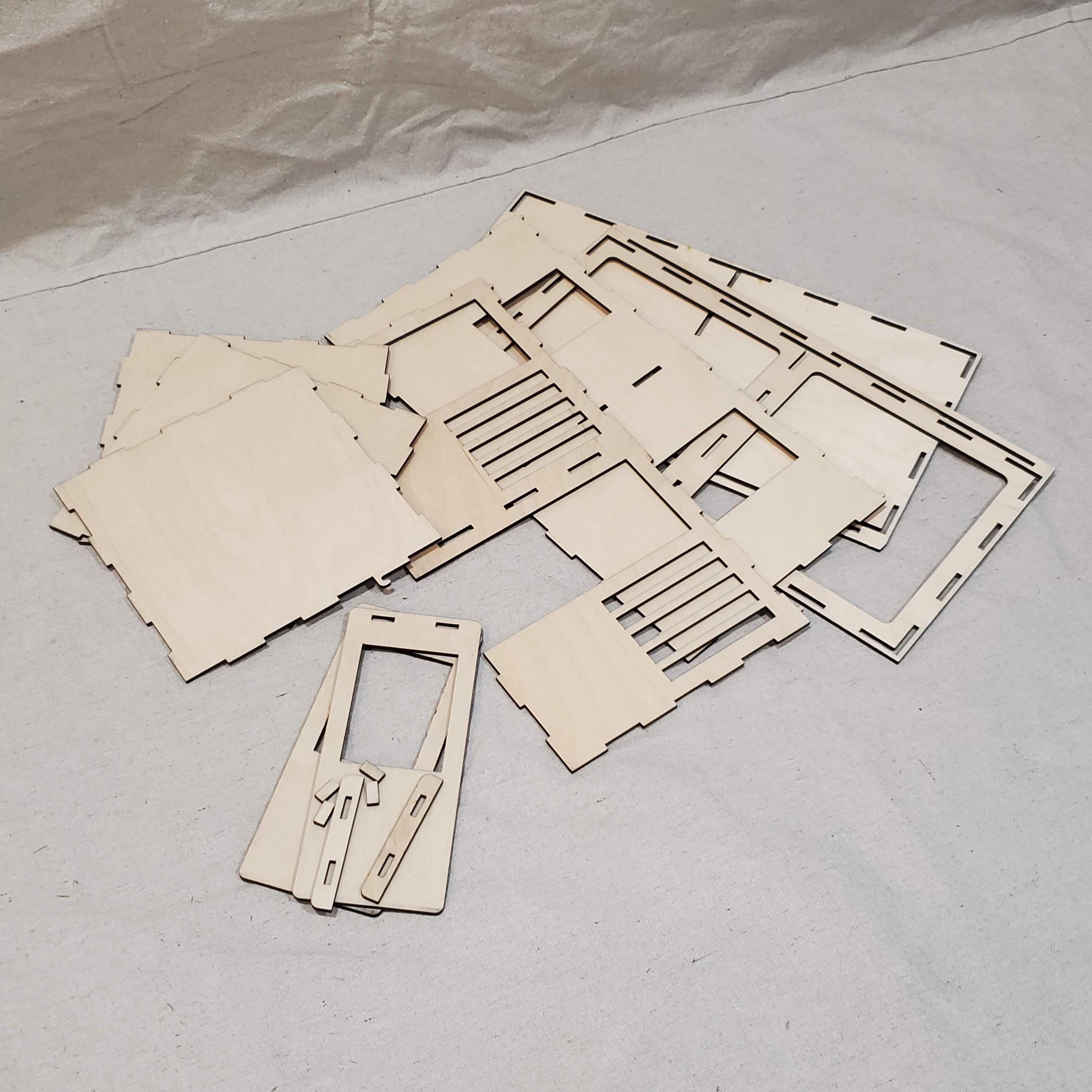 1:24 Scale Laser-cut Wooden Horse Stable Kit 15 Pieces - Etsy