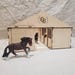 Laser Cut File Horse Barn Stalls Stables for Toy Model Horses SVG & DXF ...