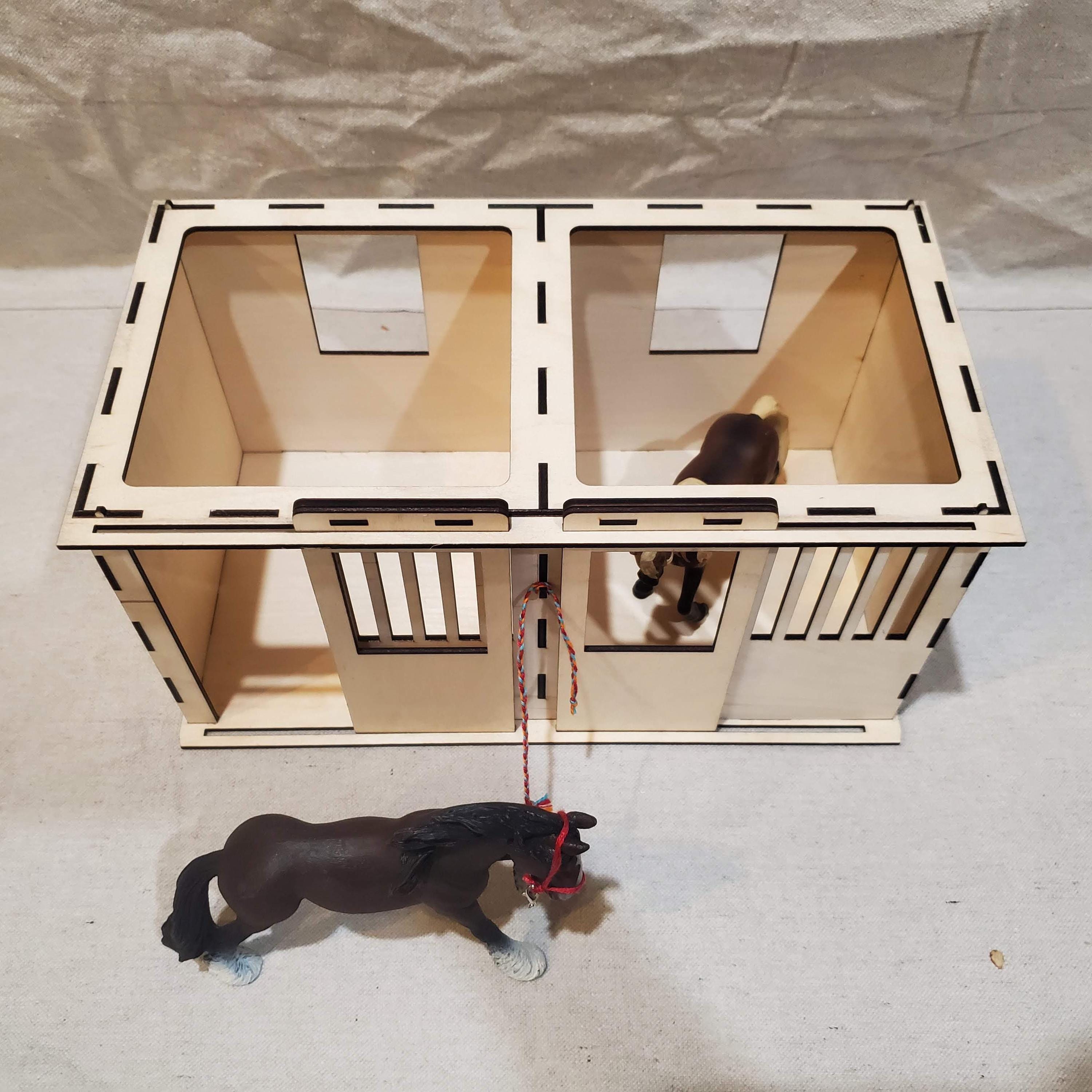 1:24 Scale Laser-cut Wooden Horse Stable Kit 15 Pieces - Etsy