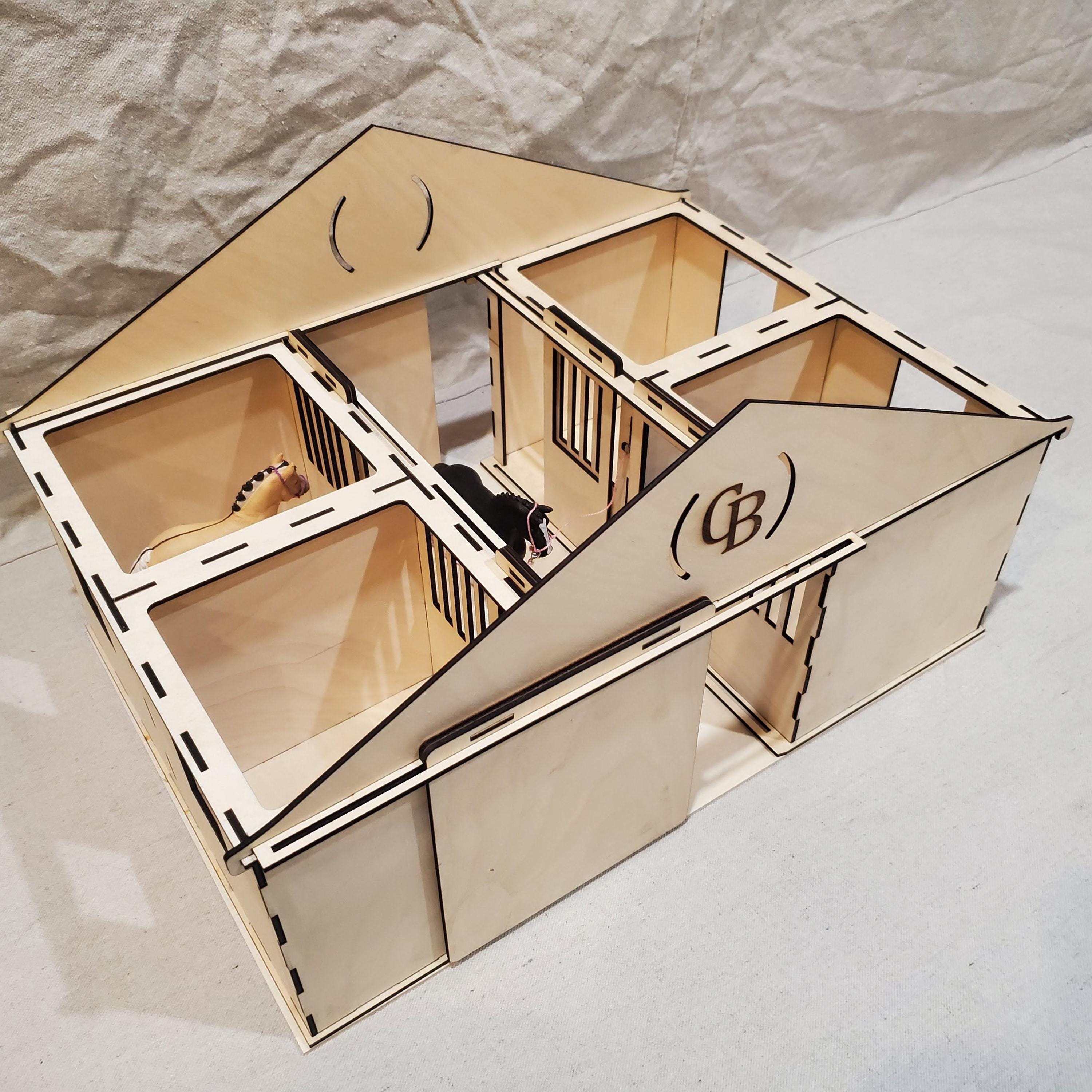 Barn Door Kit for Laser Cut File Horse Barn Stalls Stables for Toy ...