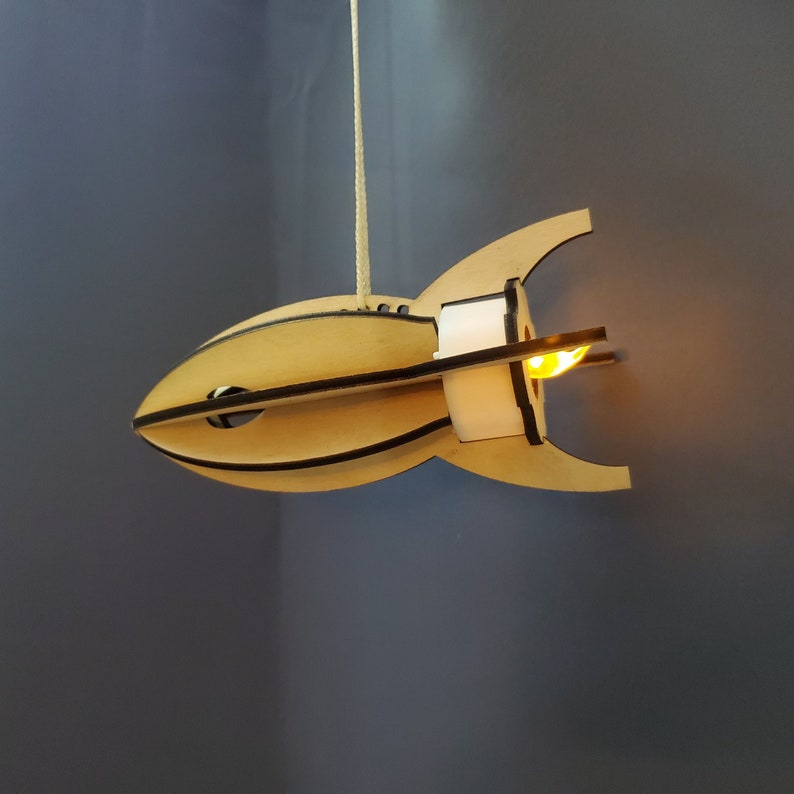 Laser Cut File 3D Rocket Space Ship Puzzle With Tea Light Engine SVG ...