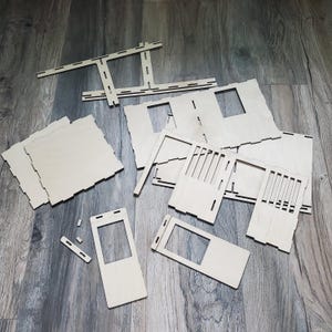 Laser Cut File Horse Barn Stalls Stables for Toy Model Horses SVG & DXF ...