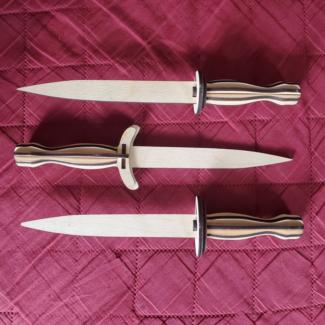 Laser Cut File 3 Wood Daggers Knives Medieval Costume SVG DXF - Etsy