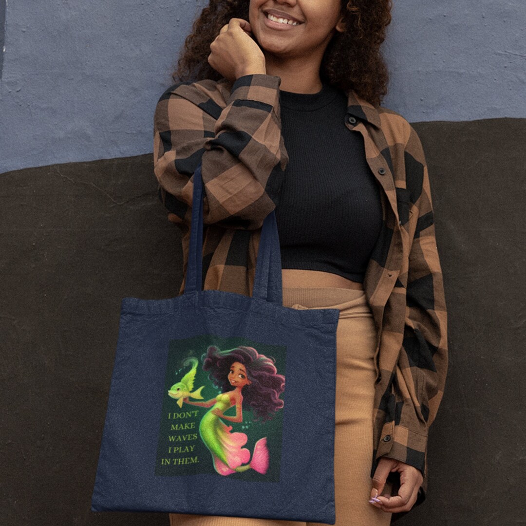 Tote Black Mermaid Gift Great Gift for Aunt Cousin Sister Mom Wife ...