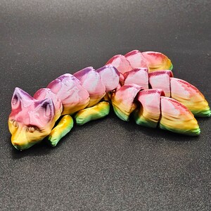 Kitsune and Kitsune Pup / 3d Print / 5 Tail Fox / Flexi Sensory Fox ...