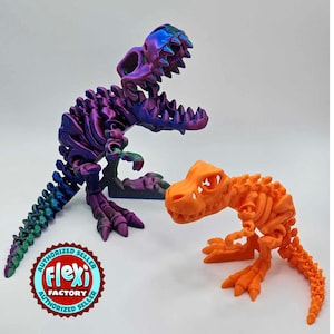 Flexi T-rex / Flexi Factory / Articulated Sensory Dino - Etsy