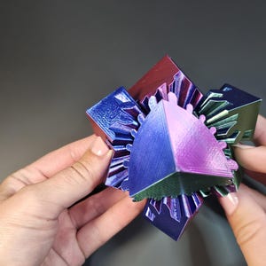 Gear Cube / Articulated Sensory Cube / 3D Printed / Personalized Gift ...