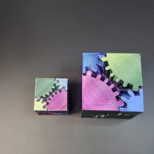 Gear Cube / Articulated Sensory Cube / 3D Printed / Personalized Gift ...