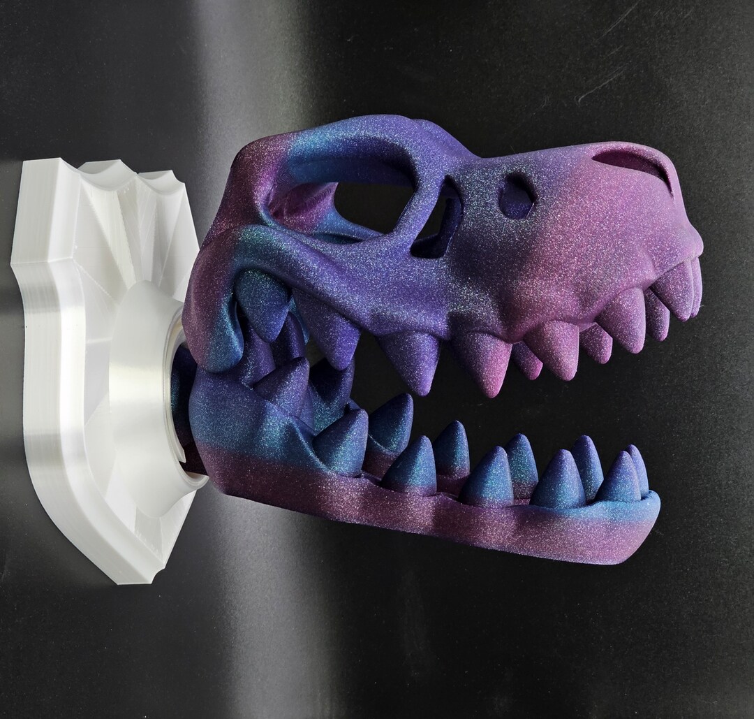 New! Flexi T-rex and Triceratops Wall Mount! / Personalize in the Color ...