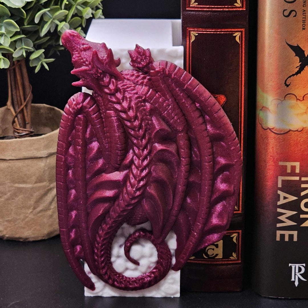 Dragon Book Nook With Hidden Compartment / Multi-color Print / 3d ...