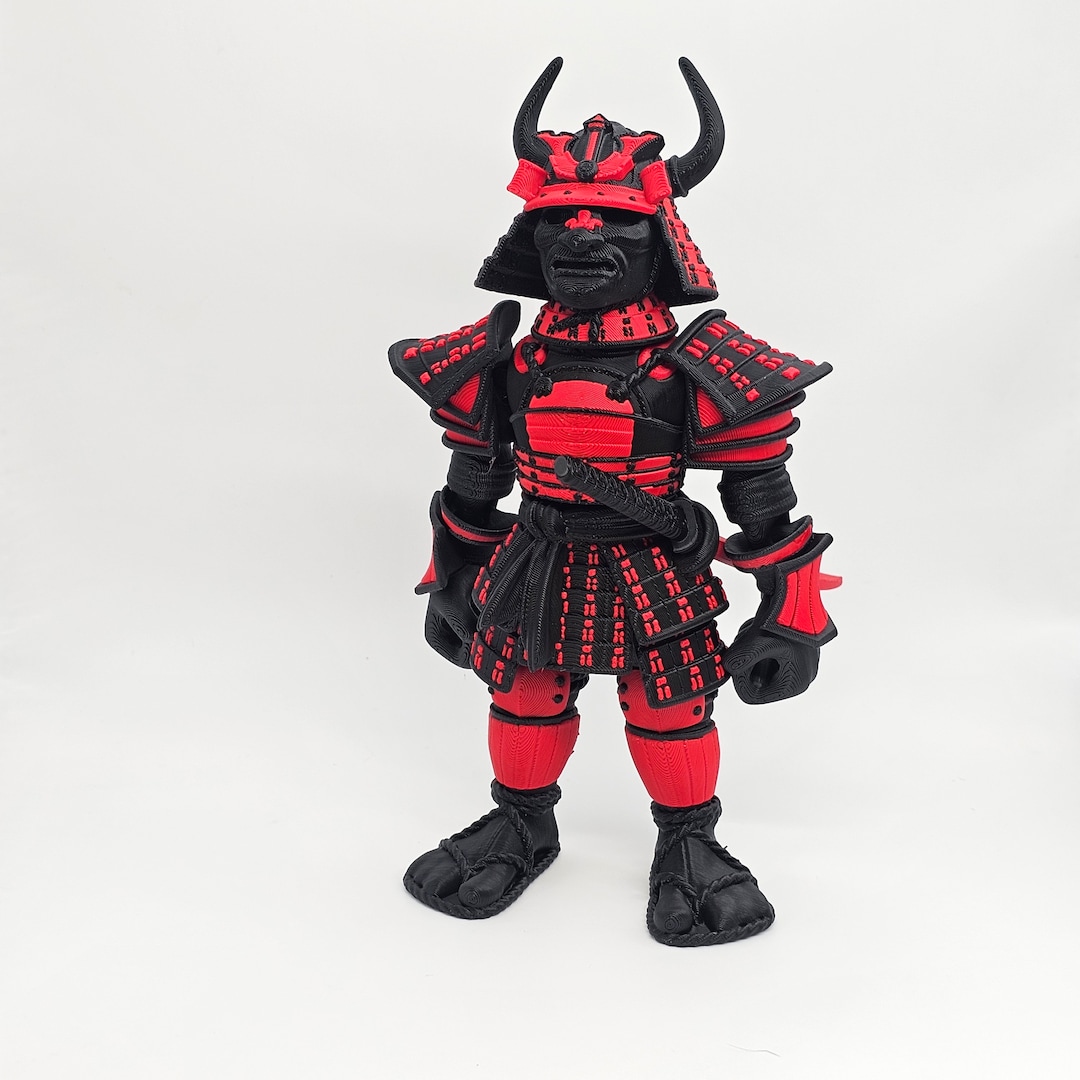 Articulated Samurai With Sword / Personalize in Any Single Color or ...