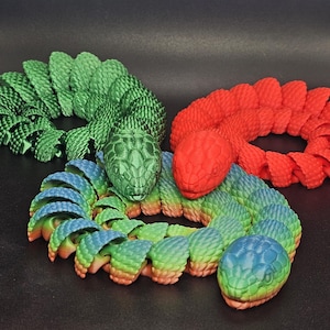 Copperhead Snake / Articulated Sensory Snake / 3D Printed ...