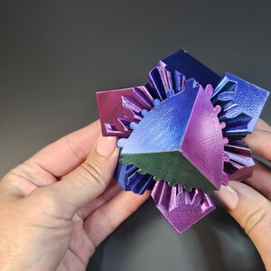 Gear Cube / Articulated Sensory Cube / 3D Printed / Personalized Gift ...