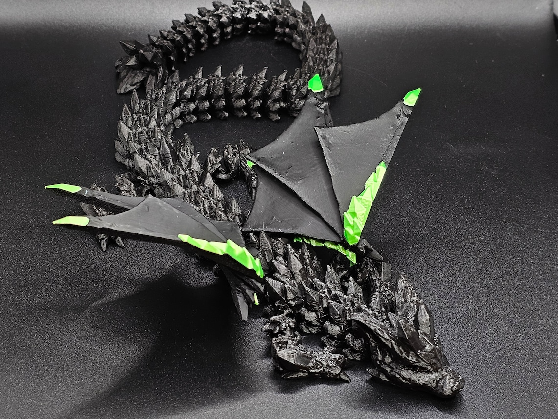 Winged Wolf Dragon / Multicolor Customization Option / Personalize in ...