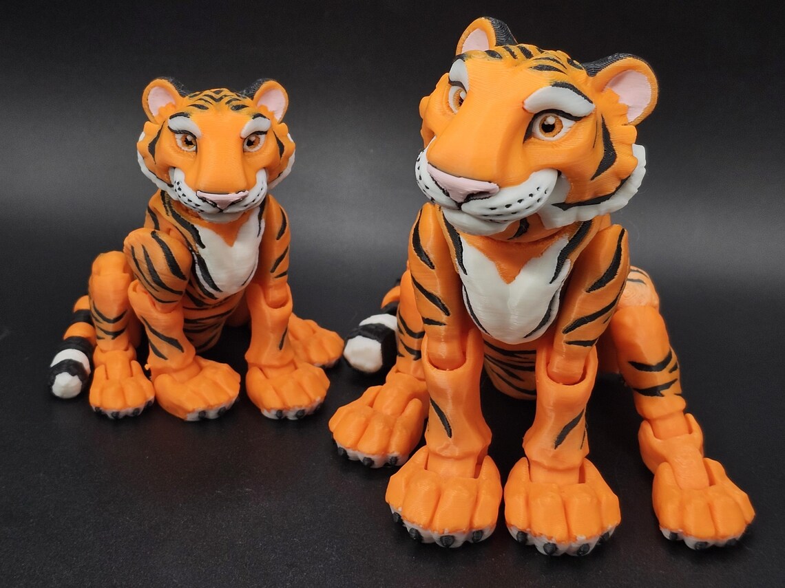 Articulated Tiger / 3D Printed / Sensory Fidget - Etsy