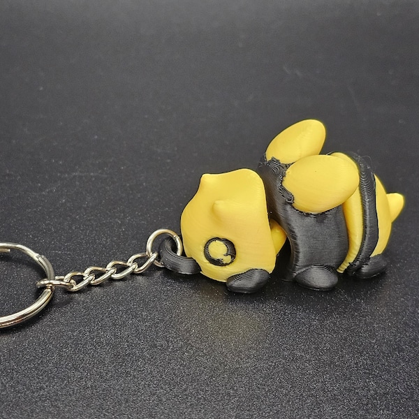 Bumble Bee Keychain - Etsy