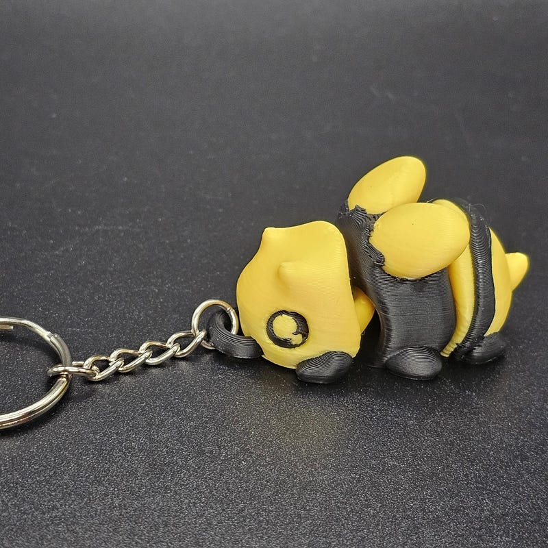 Bumble Bee Keychain - Etsy