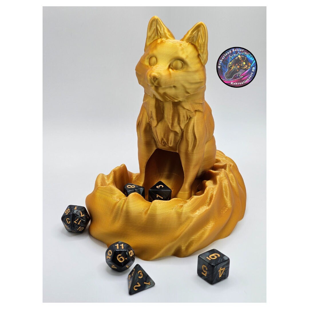 Fox Dice Tower 3D Printed / Pick Your Color! / Dice Roller / Role-play ...