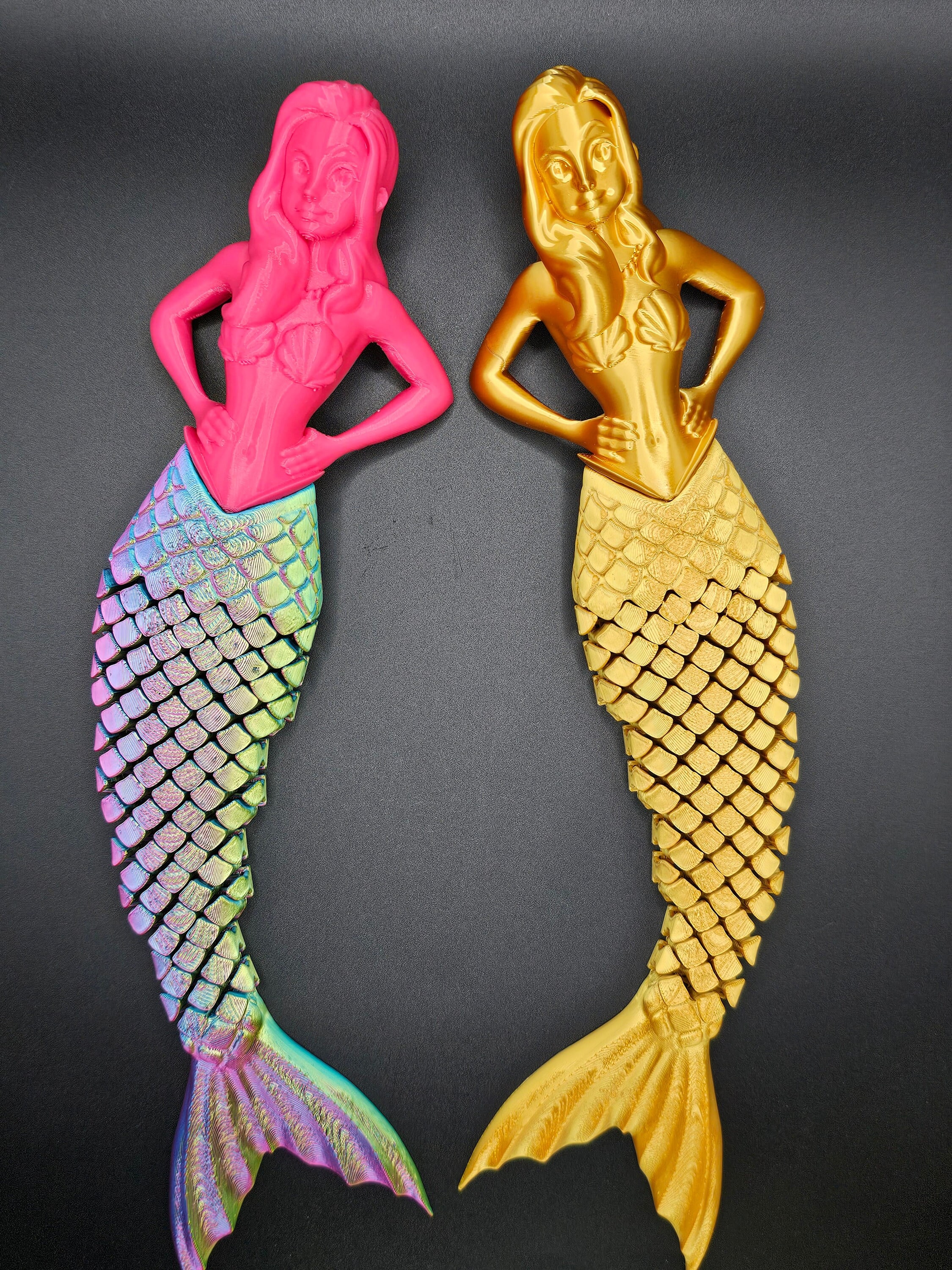 3d Printed Mermaid/ Articulated Mermaid / Sensory Item / Personalized ...