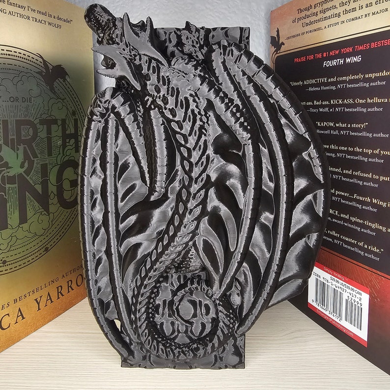 Dragon Book Nook With Hidden Compartment / 3d Printed Dragon - Etsy