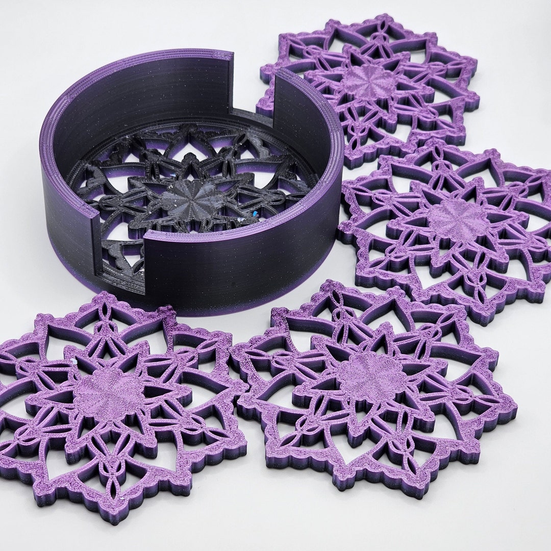 Coasters / Personalized With Your Color Choice/ 4 Inch Table Coasters ...