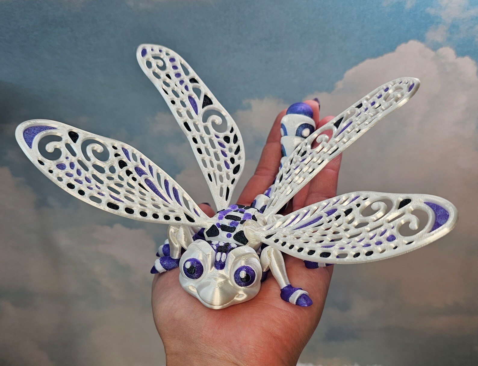 Articulated Flexi Dragonfly Fidget Toy - Personalized Gift - Etsy