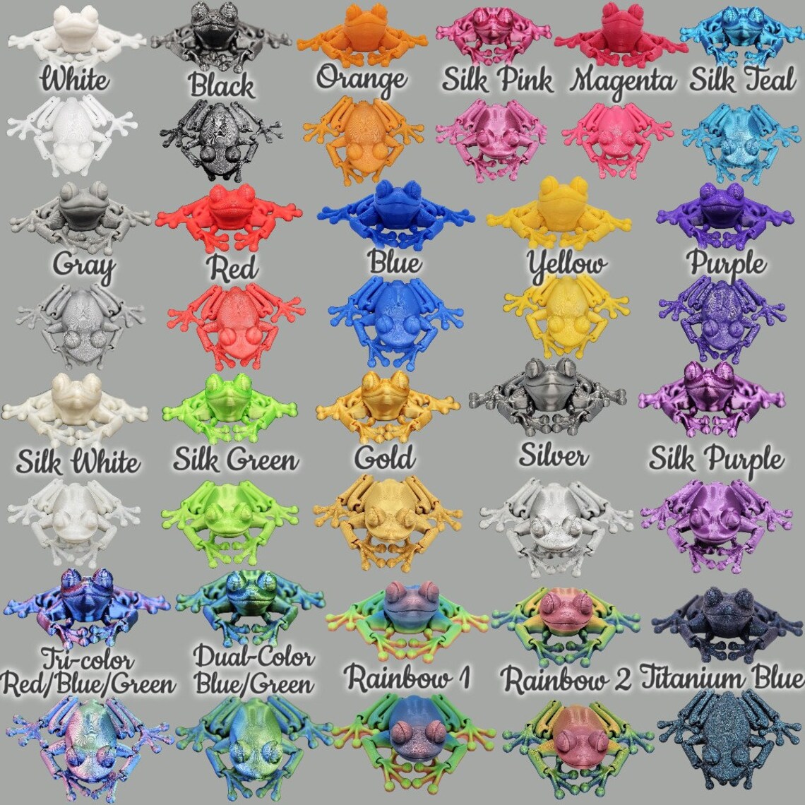 Imperial Dragon / Pick Your Own Color! / Articulated Flexi Dragon ...