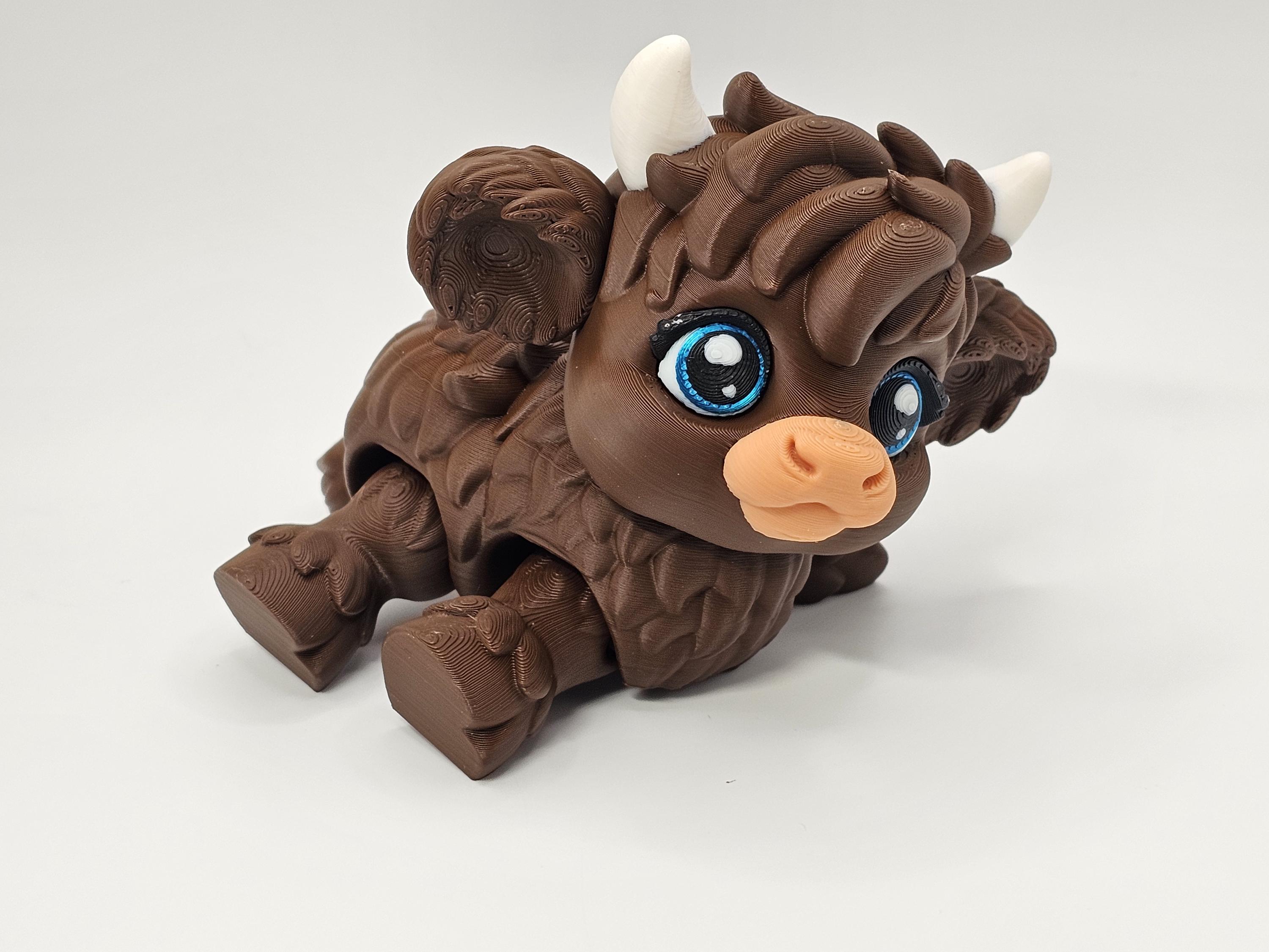 Articulated Highland Cow Toy, 3D Printed, Customizable Colors - Etsy