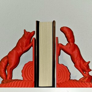 Fox Bookends / Playful Fox/3d Printed / Personalize to Fit Your Style ...