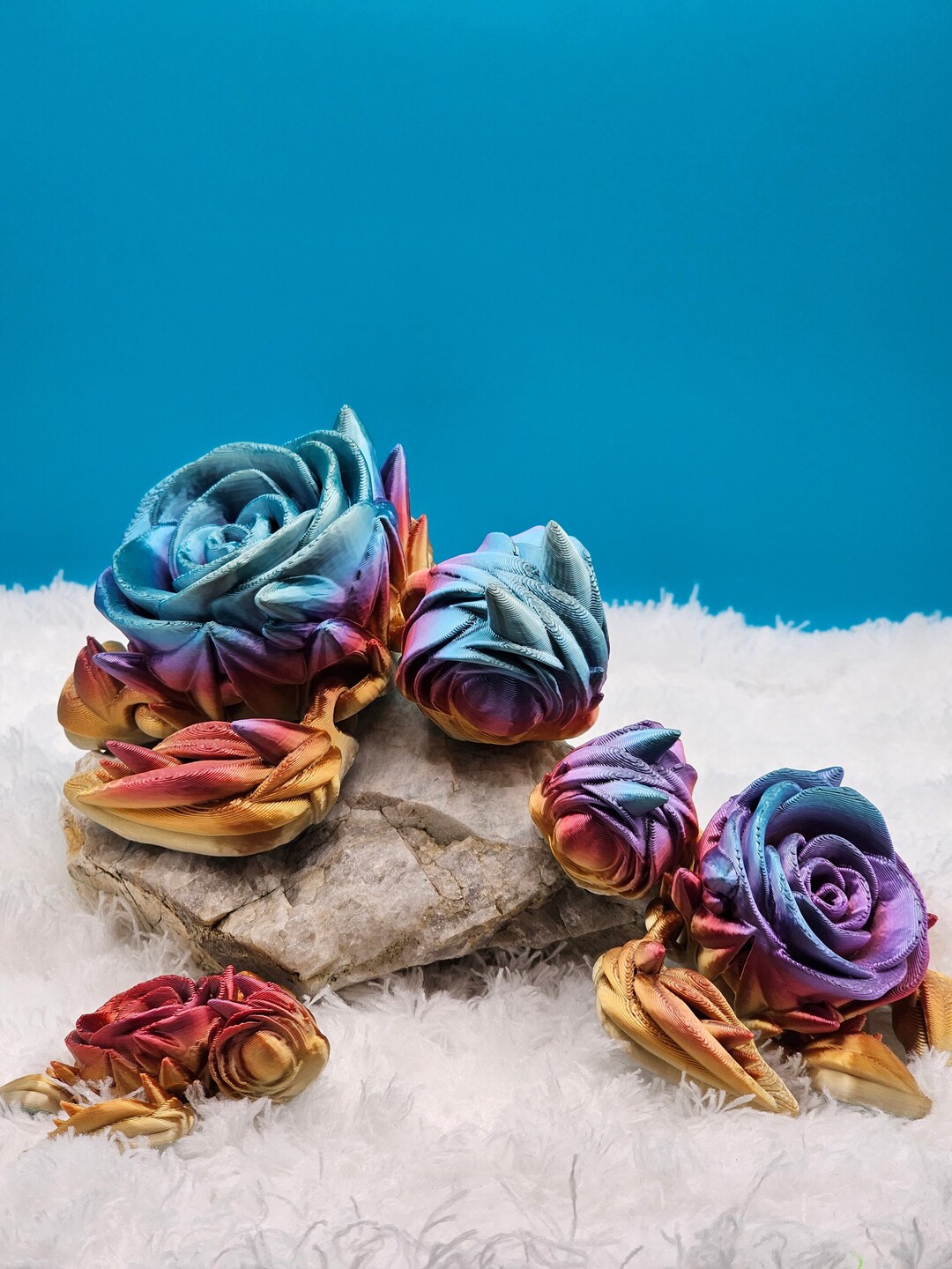 Beautiful Artuculated Rose Turtle / Sensory Turtle / Three Size Options ...