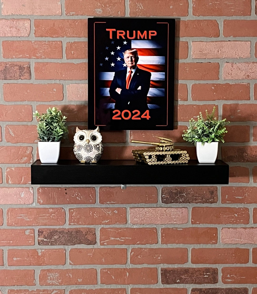 4K Resolution 45th President Donald Trump Artwork on Chromalux Aluminum ...