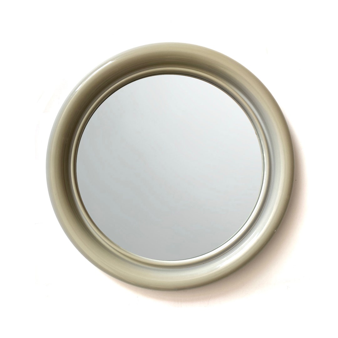 Vintage Crayonne Wall Mirror Dove Grey Retro 1970s Space Age Plastic ...