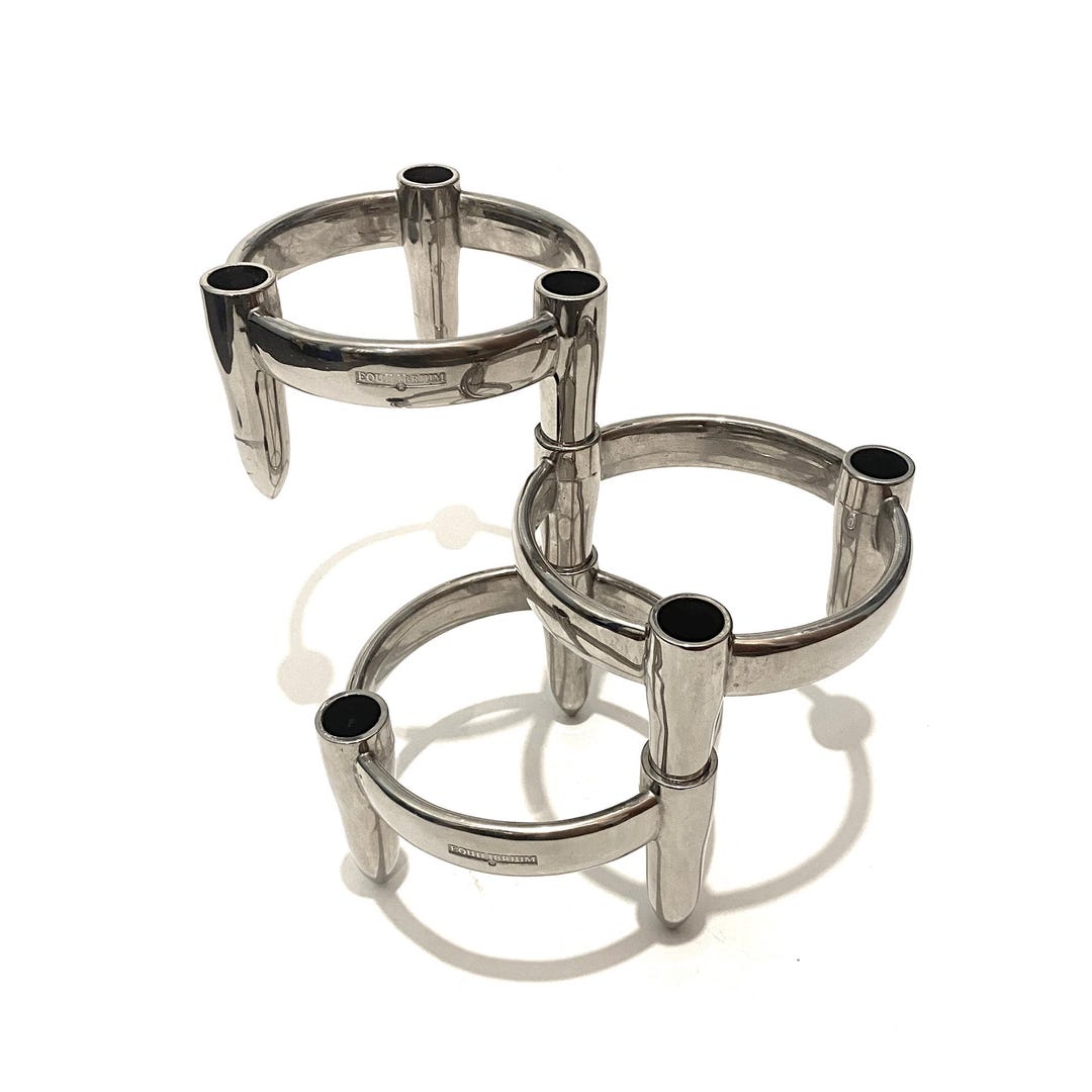 Equilibrium Modular Candlestick Designed by Sebastian Conran- Stainless ...