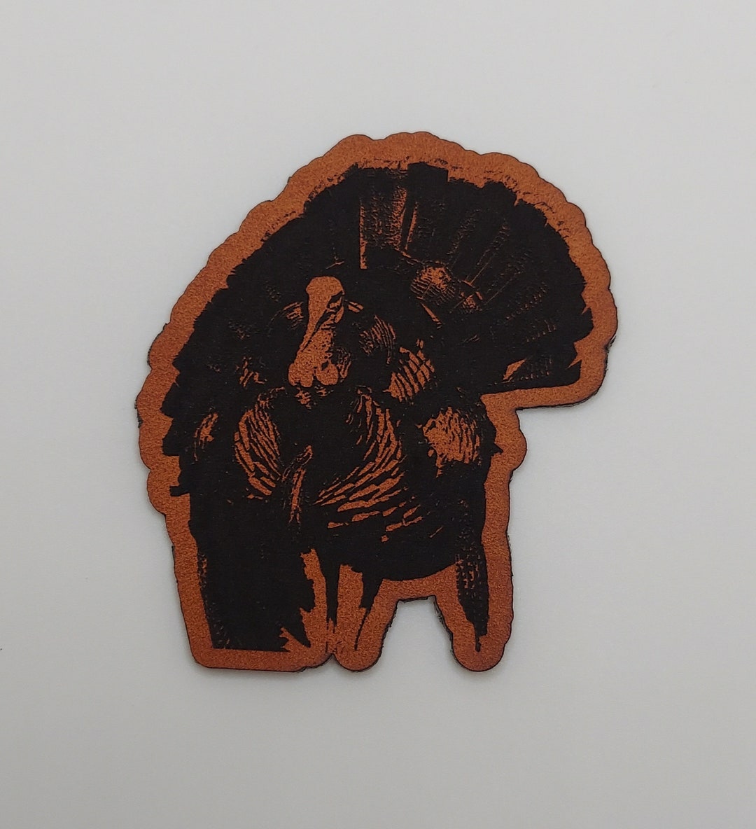 Wild Turkey Faux Leather Iron-on Patch (2.75"x3") - Etsy