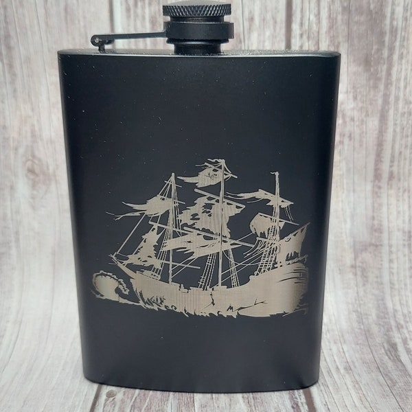 Pirate Flask - Etsy