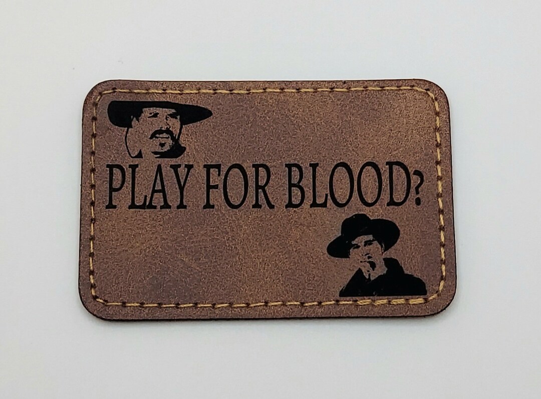 Tombstone Doc Holliday & Johnny Ringo PLAY FOR BLOOD? - Laser Engraved ...